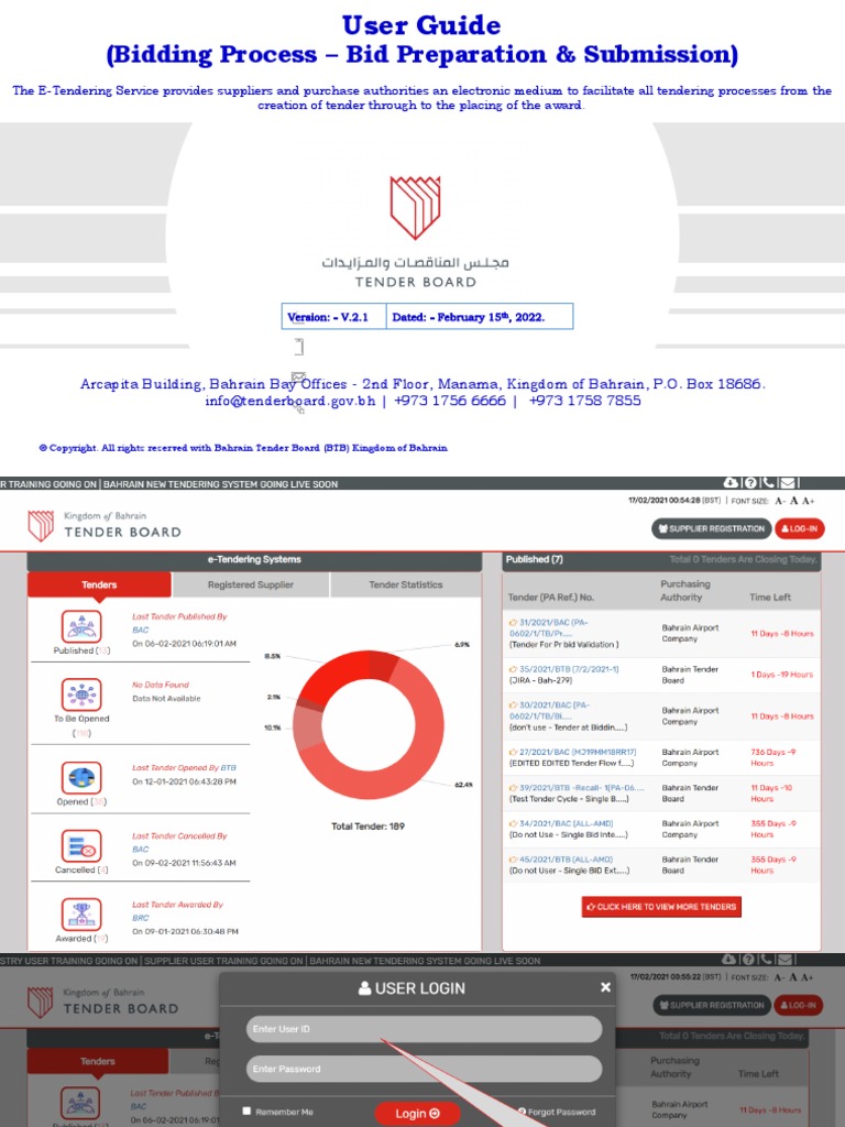User Guide For Tender Bid Preparation and Submission v2 | PDF | Icon ...