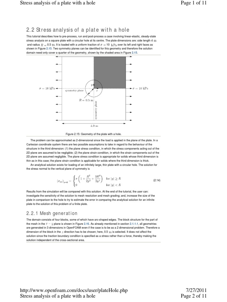OpenFOAM Stress | PDF | Stress–Strain Analysis | Stress (Mechanics)