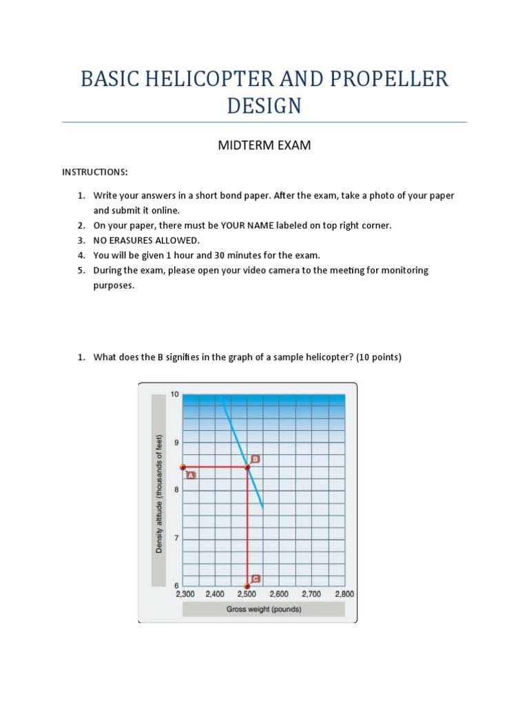 Helicopter 1 Midterm | PDF