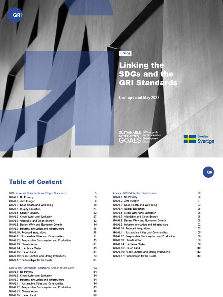 Linking the SDGs and GRI Standards | PDF | Occupational Safety And ...