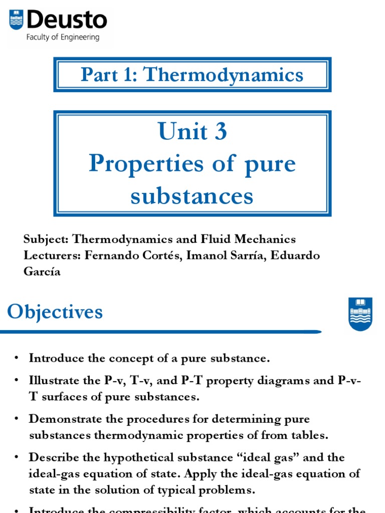 Unit 4 (Properties of Pure Substances) | PDF | Gases | Phase (Matter)