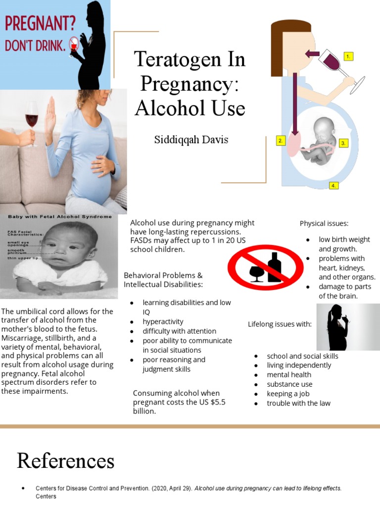 Teratogen in Pregnancy Alcohol Use | PDF | Pregnancy | Causes Of Death