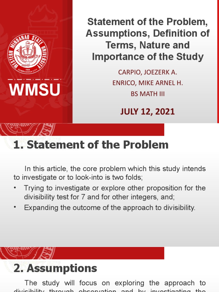 SOP, Assumption, DOF, NAIOFTS | PDF | Algebra | Elementary Mathematics