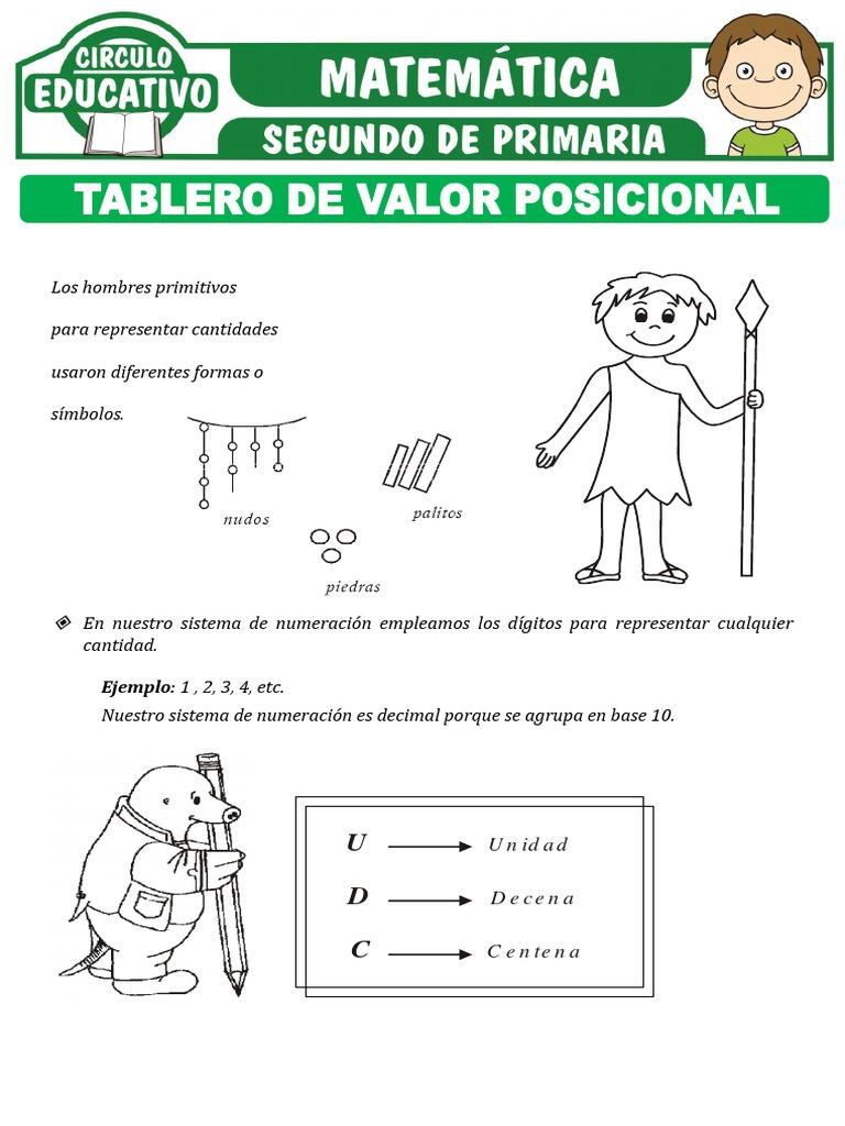Valor Posicional Para Alumnos De 2º Grado