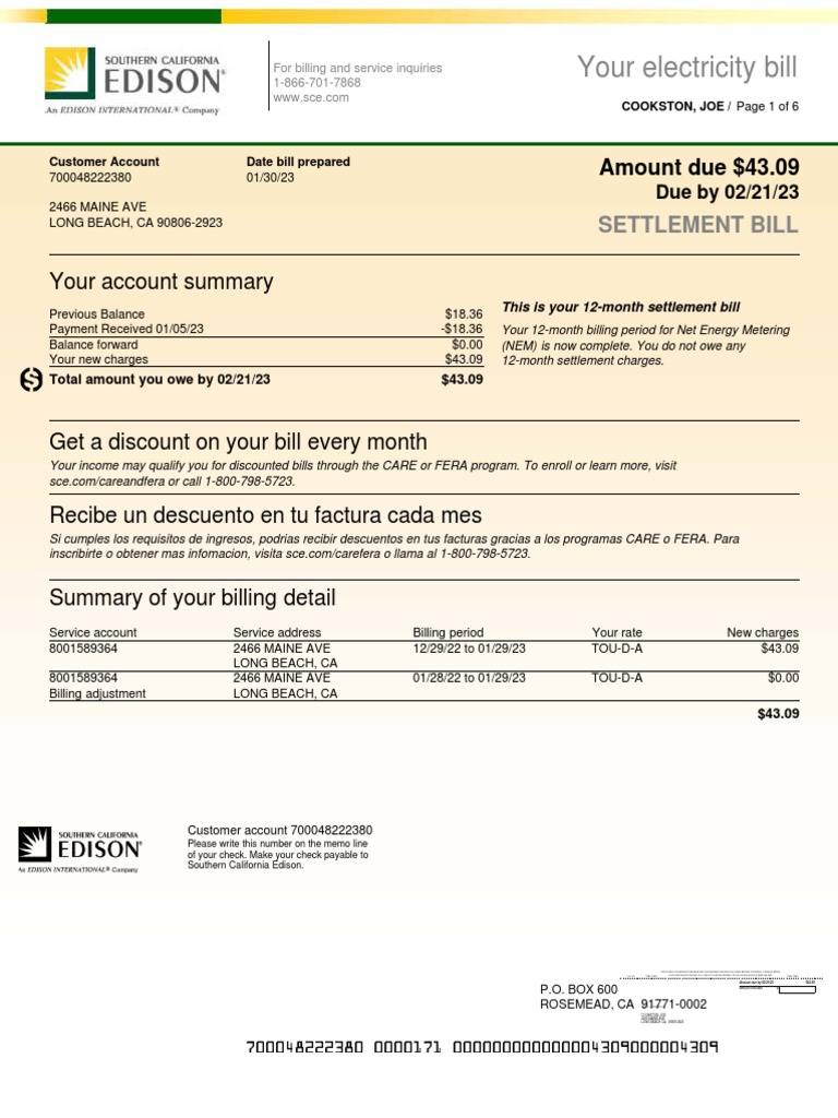 Your Electricity Bill | PDF | Cheque | Bonds (Finance)