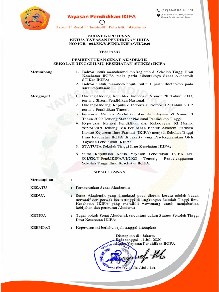 002 SK Pembentukan SENAT 1 | PDF