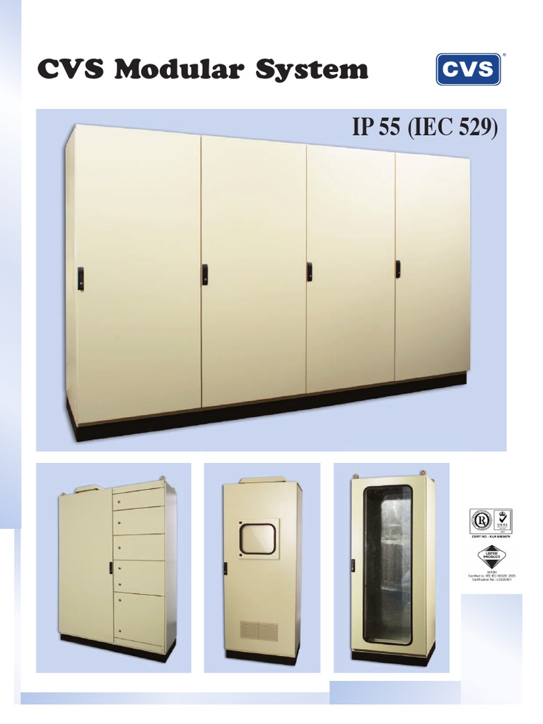 CVS Modular System: IP 55 (IEC 529) | PDF | Door | Manufactured Goods