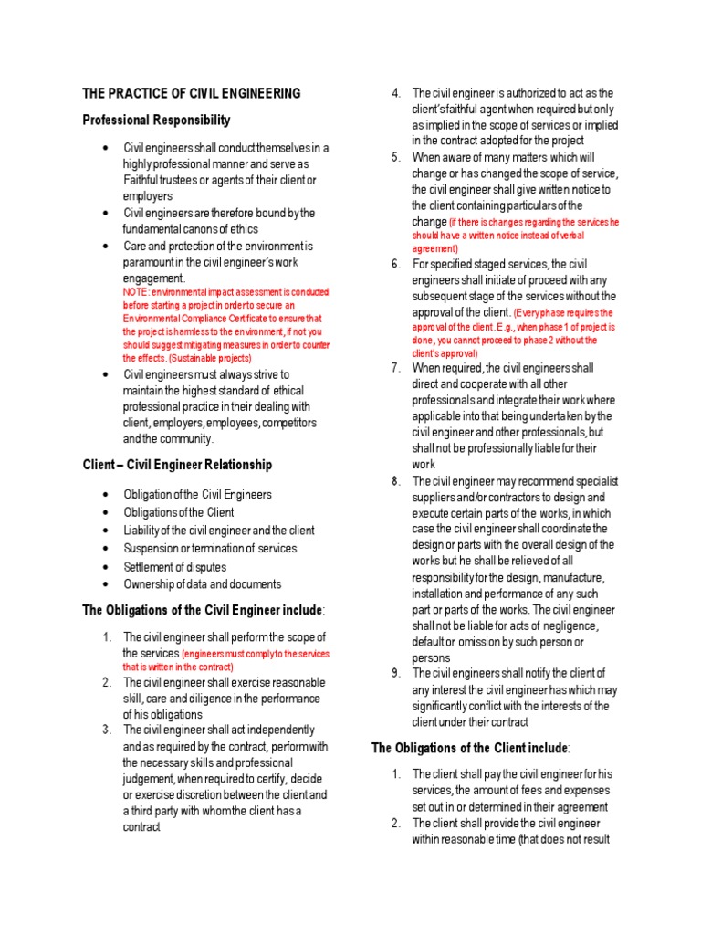 Topic 3-THE PRACTICE OF CIVIL ENGINEERING | PDF | Legal Liability ...