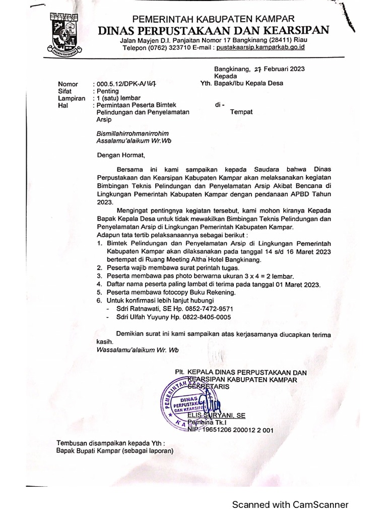 Undangan BIMTEK PDF | PDF