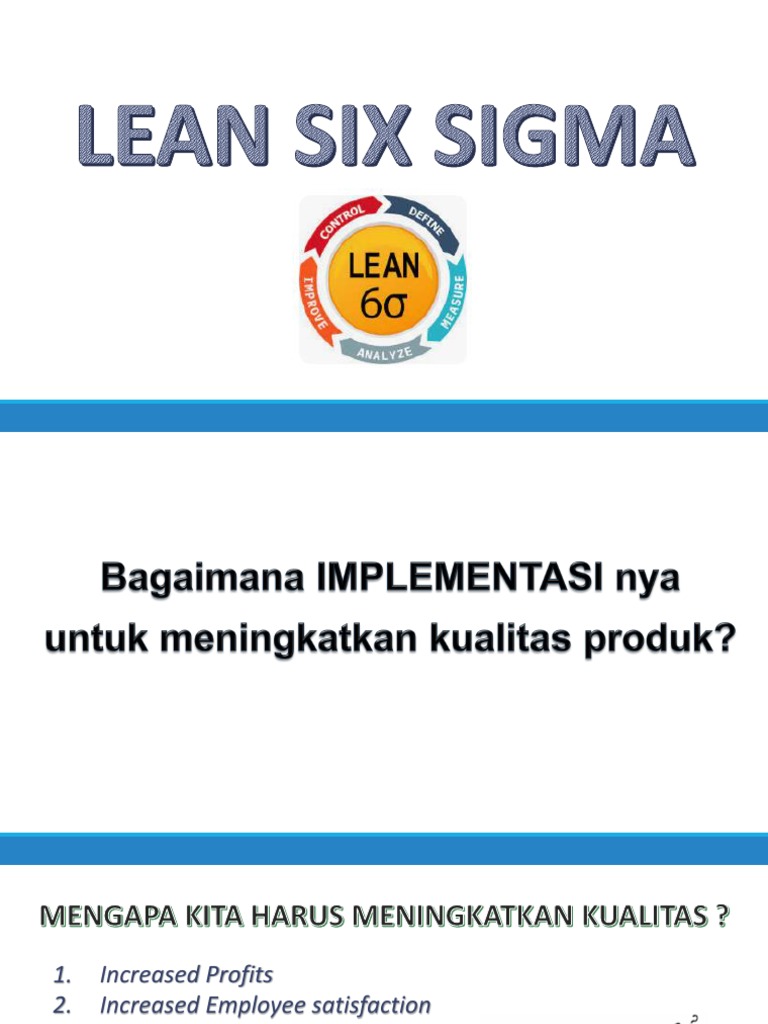 Implementasi Lean Six Sigma | PDF Implementasi Lean Six Sigma | PDF