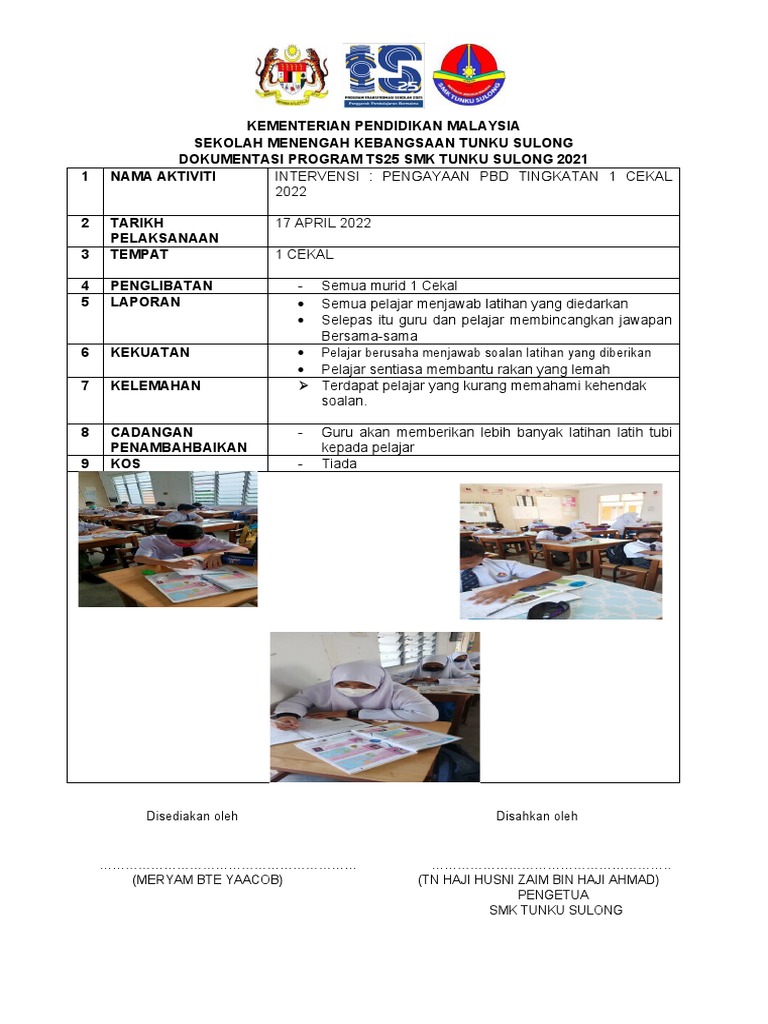 OPPR PBD - 1 Cekal | PDF