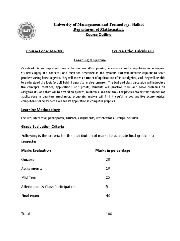 Calculus III | PDF | Matrix (Mathematics) | Complex Number