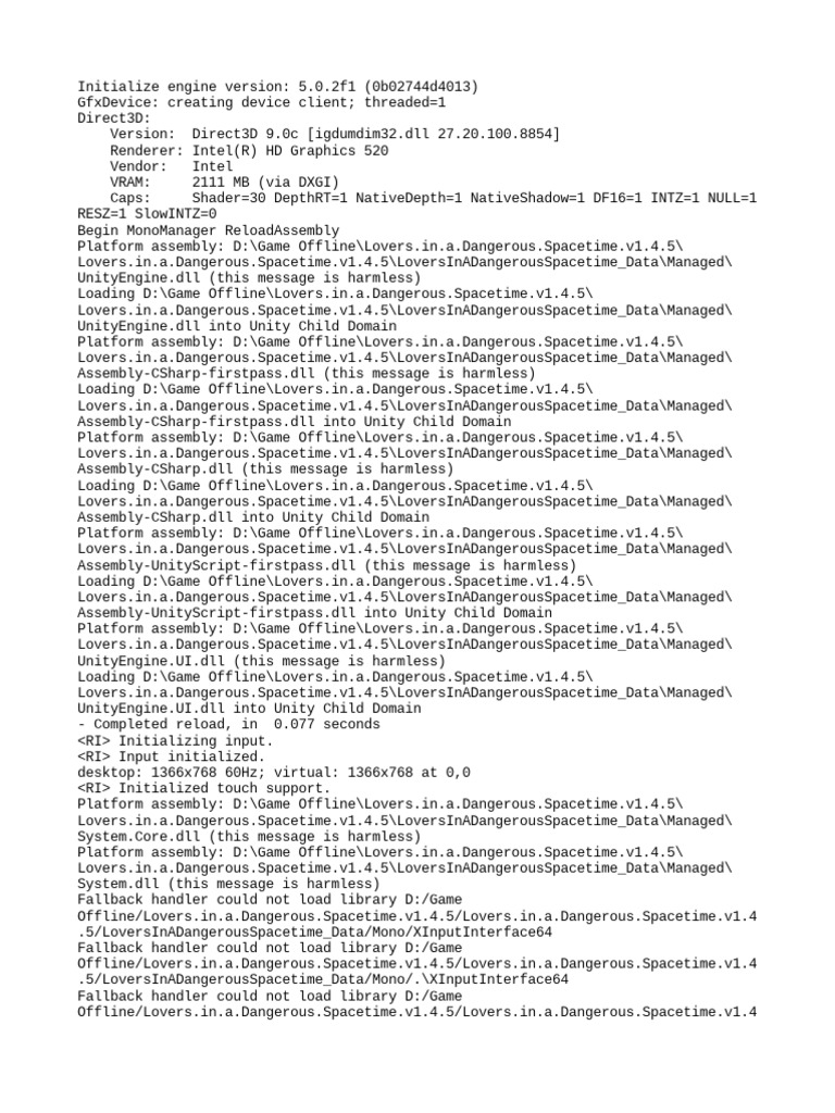 Output Log | PDF | Computing Platforms | Computer Hardware