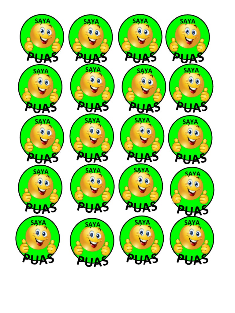 Stiker Puas TDK Puas | PDF