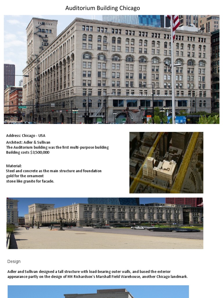 Chicago's Sullivan Auditorium Building | PDF