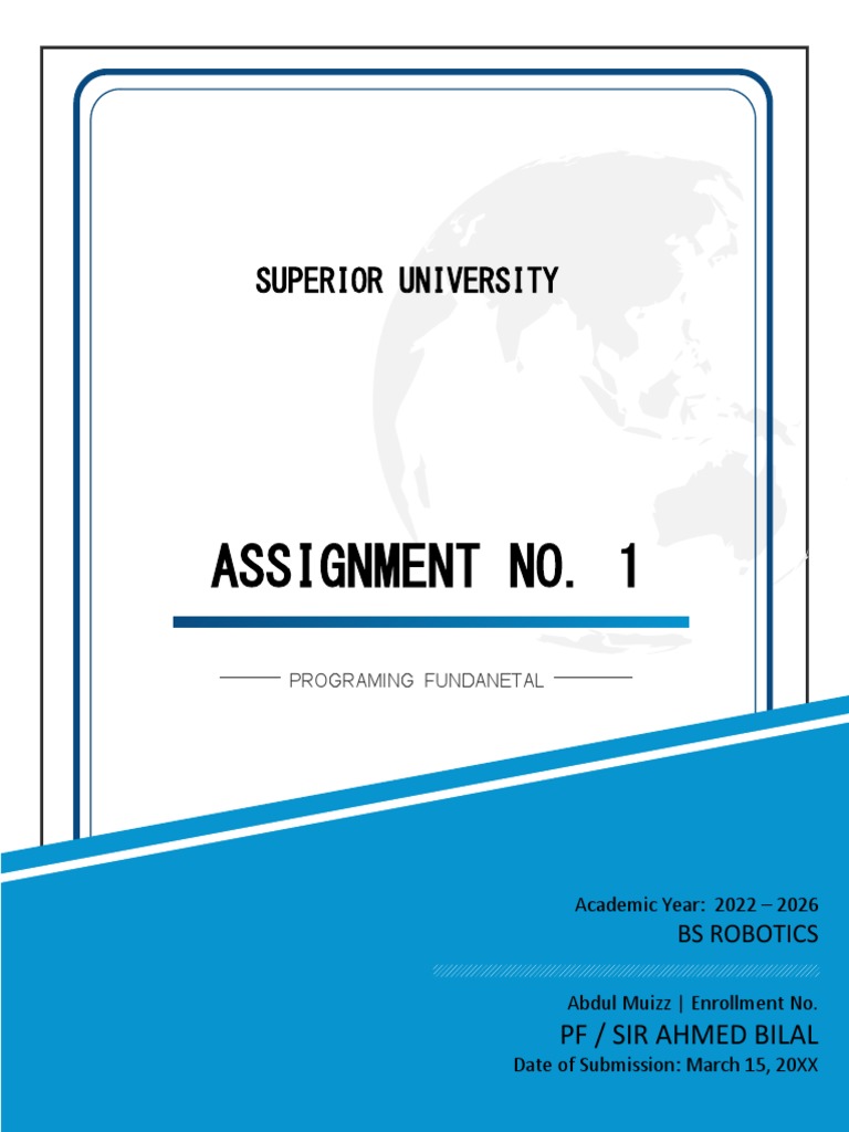 PF Assignment No. 1 | PDF | Area | Algebra
