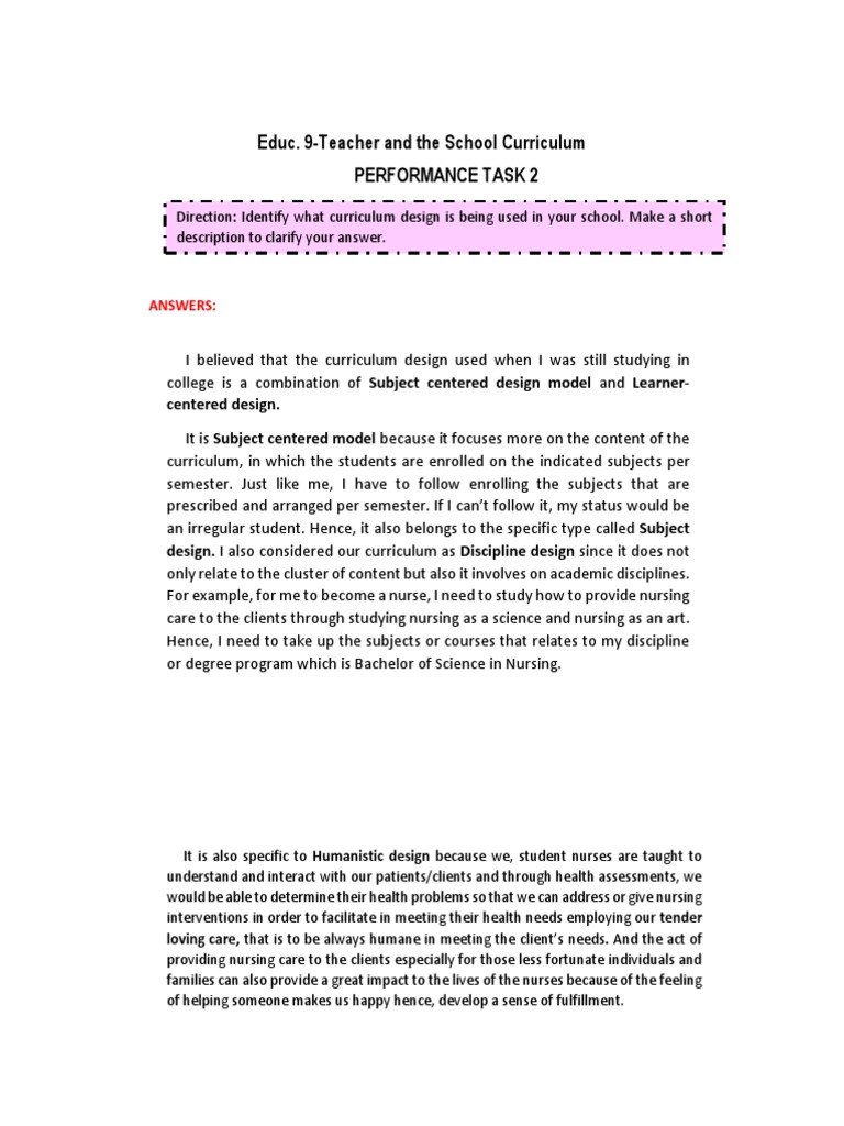 CURRICULUM Designs PDF | PDF