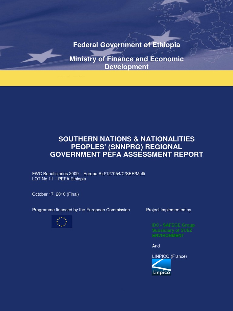 Ethiopia's SNNPR PEFA Report | PDF | Budget | Audit