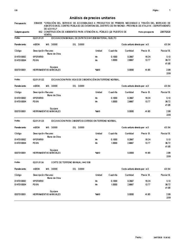 Acu Componente 2 PDF | PDF | Hormigón | Presupuesto