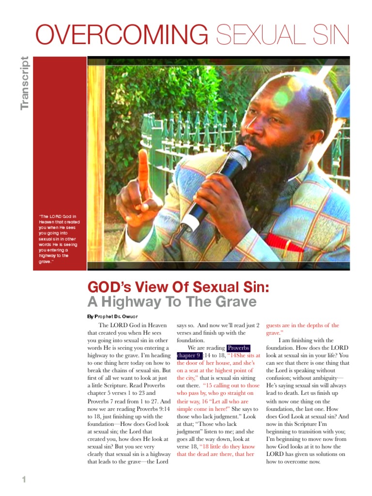 Overcoming Sexual Sin Pt. 2 | PDF | Lust | Sin