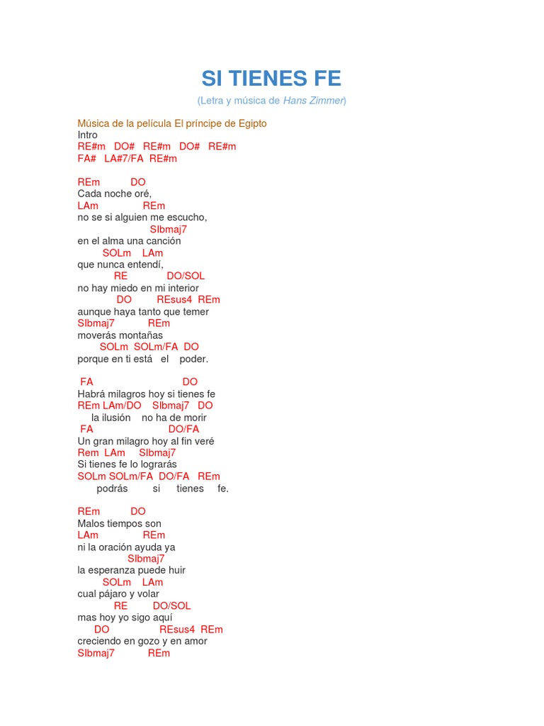 Si Tienes Fe | PDF