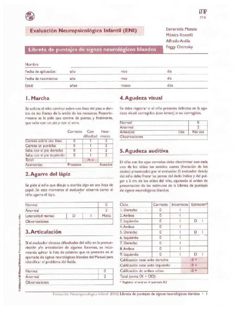 PDF Eni Libreta de Signos Neurologicos Blandos - Compress PDF | PDF