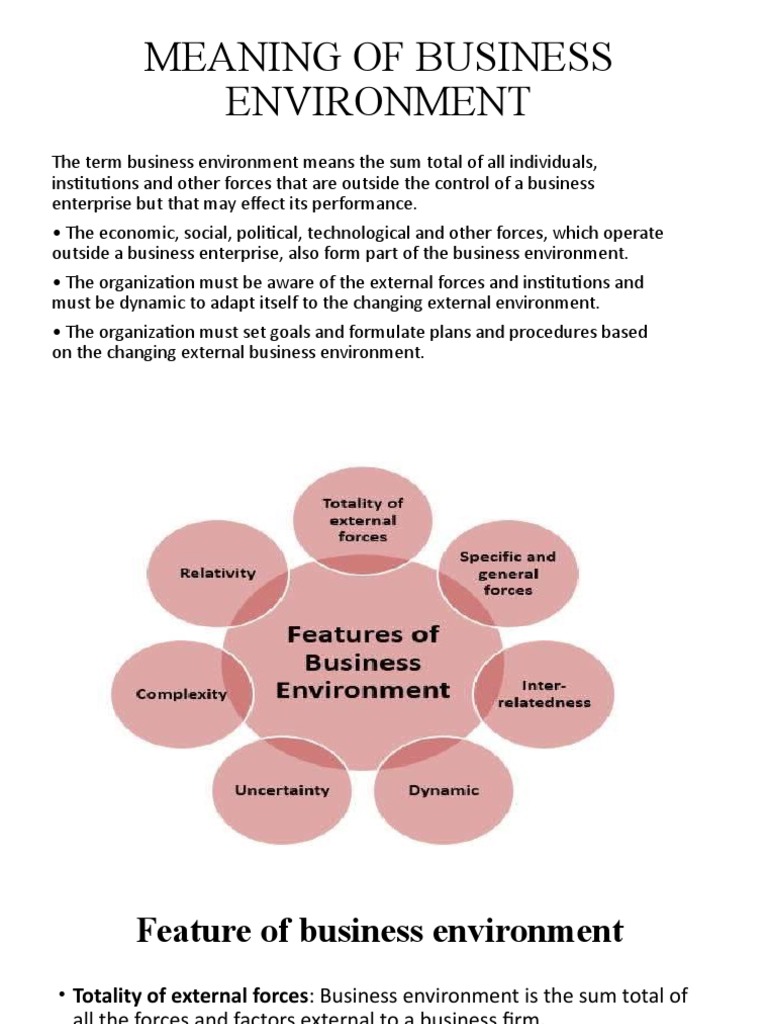 Understanding Business Environment Factors | PDF | Legal Tender ...