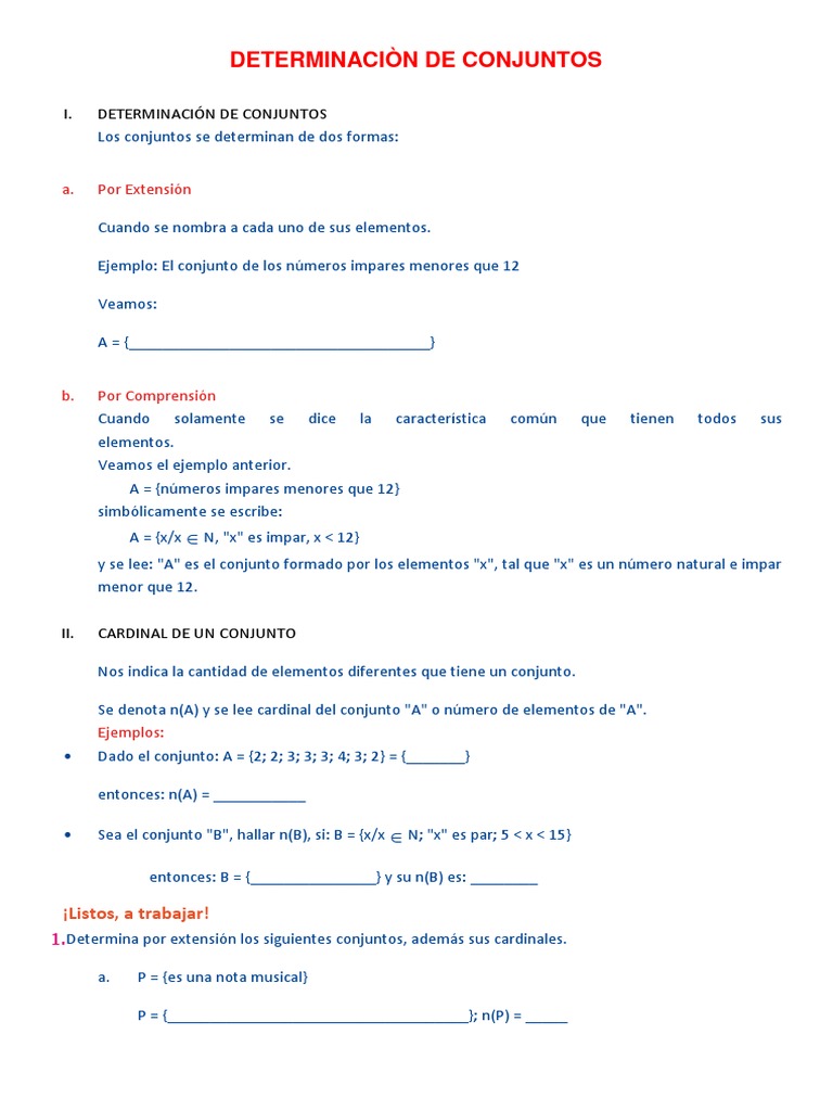 CONJUNTOS 6 Grado | PDF | Conjunto (Matemáticas) | Matemáticas
