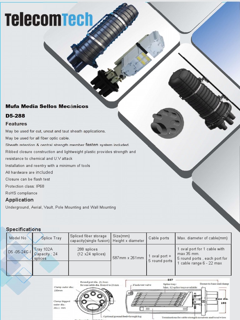 Mufa Media Mechanical Seals IP68 | PDF