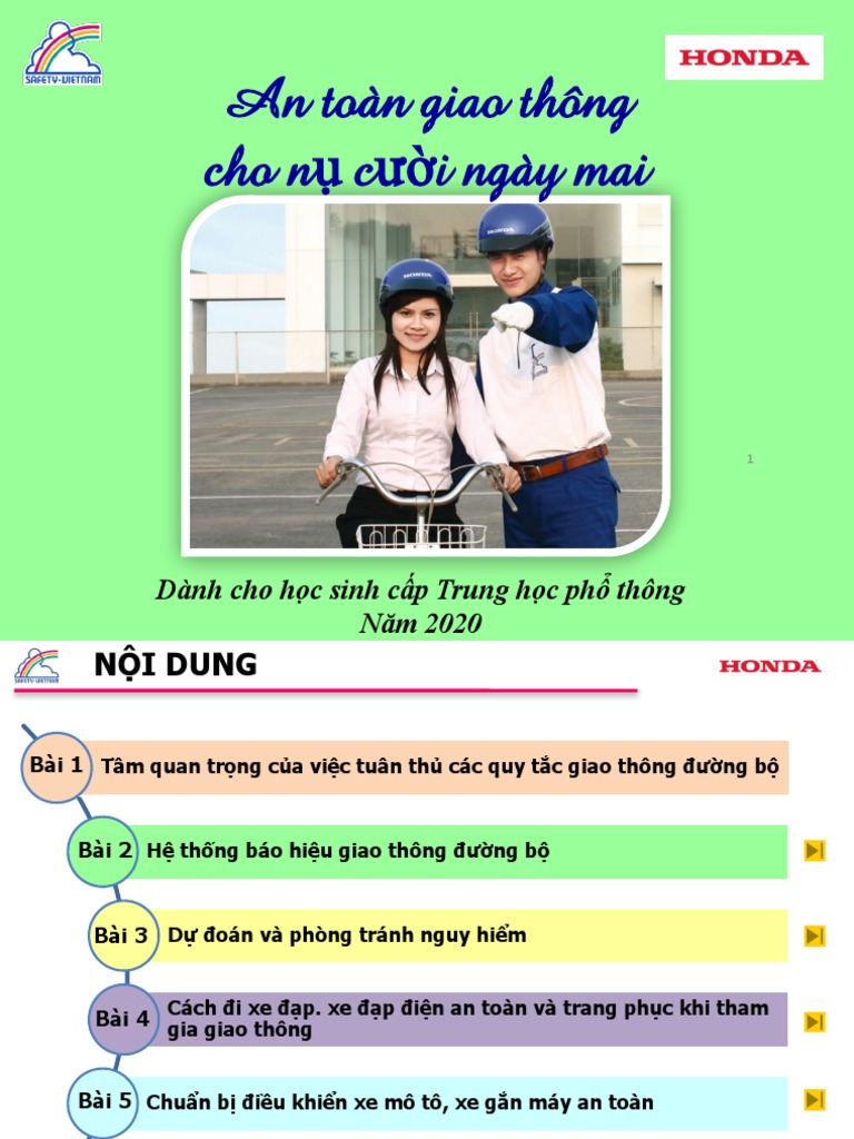 Giao trinh ATGT Cấp THPT | PDF