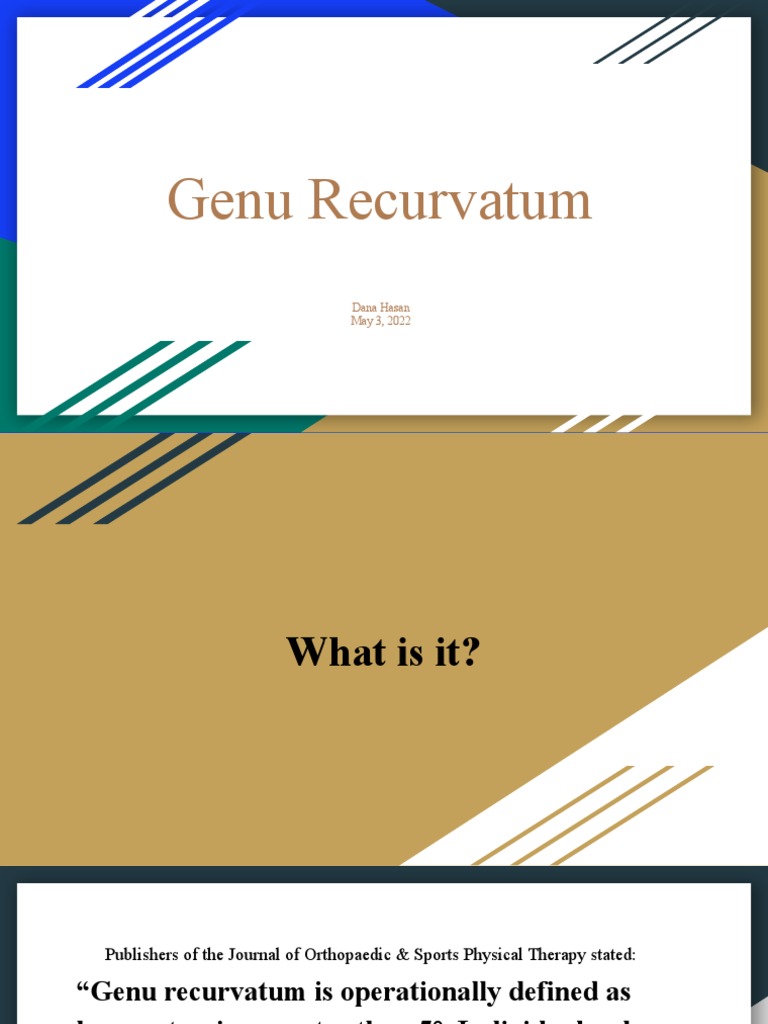 Genu Recurvatum | PDF | Knee | Anatomical Terms Of Motion