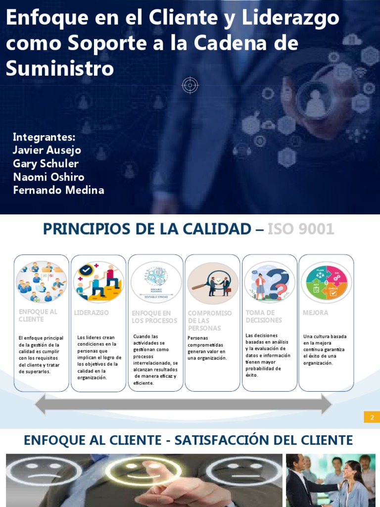 Enfoque Cliente y Liderazgo | PDF | Calidad (comercial) | Gestión de la calidad