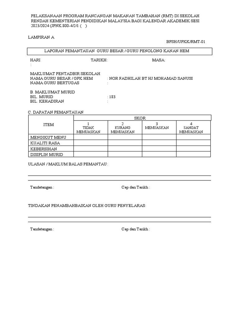 Laporan Pemantauan Base | PDF