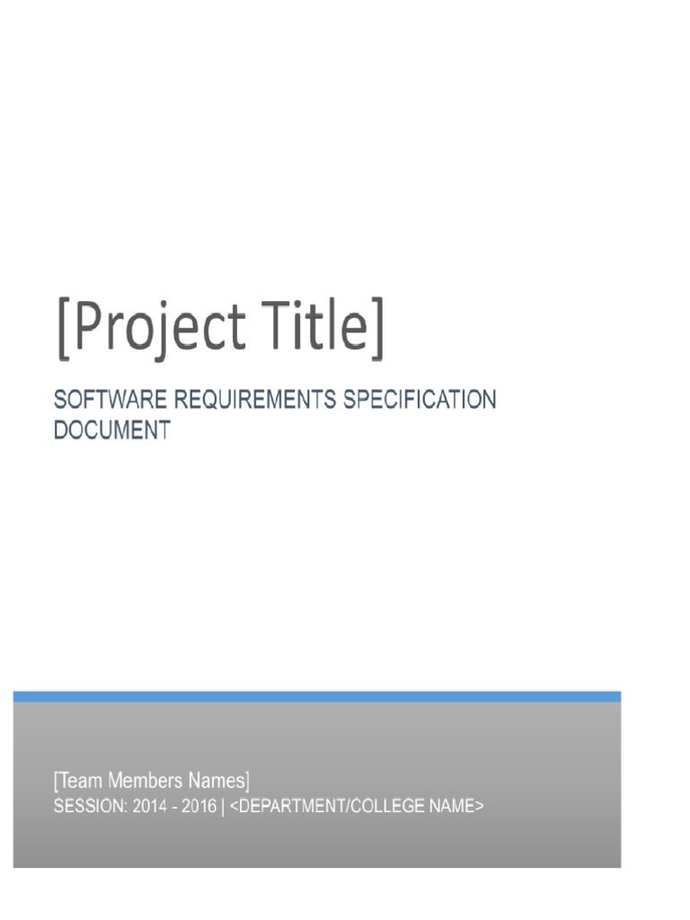 SRS Document Template | PDF | Graphical User Interfaces | Microsoft Sql ...