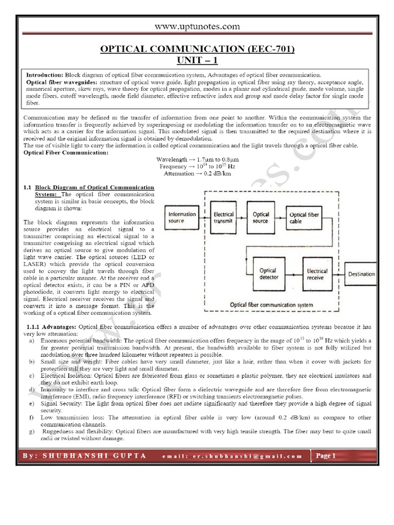 Optical Unit1 | PDF