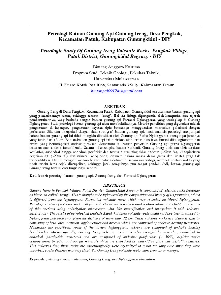 Jurnal Petrologi | PDF