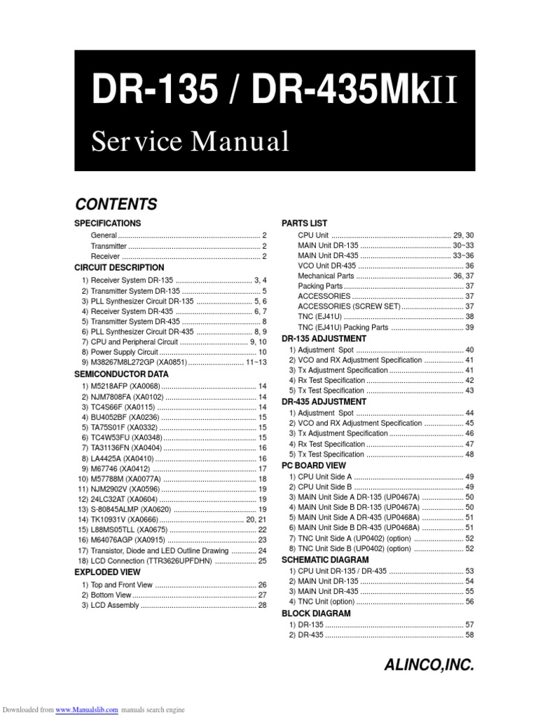 dr135 mk2 | PDF | Amplifier | Detector (Radio)