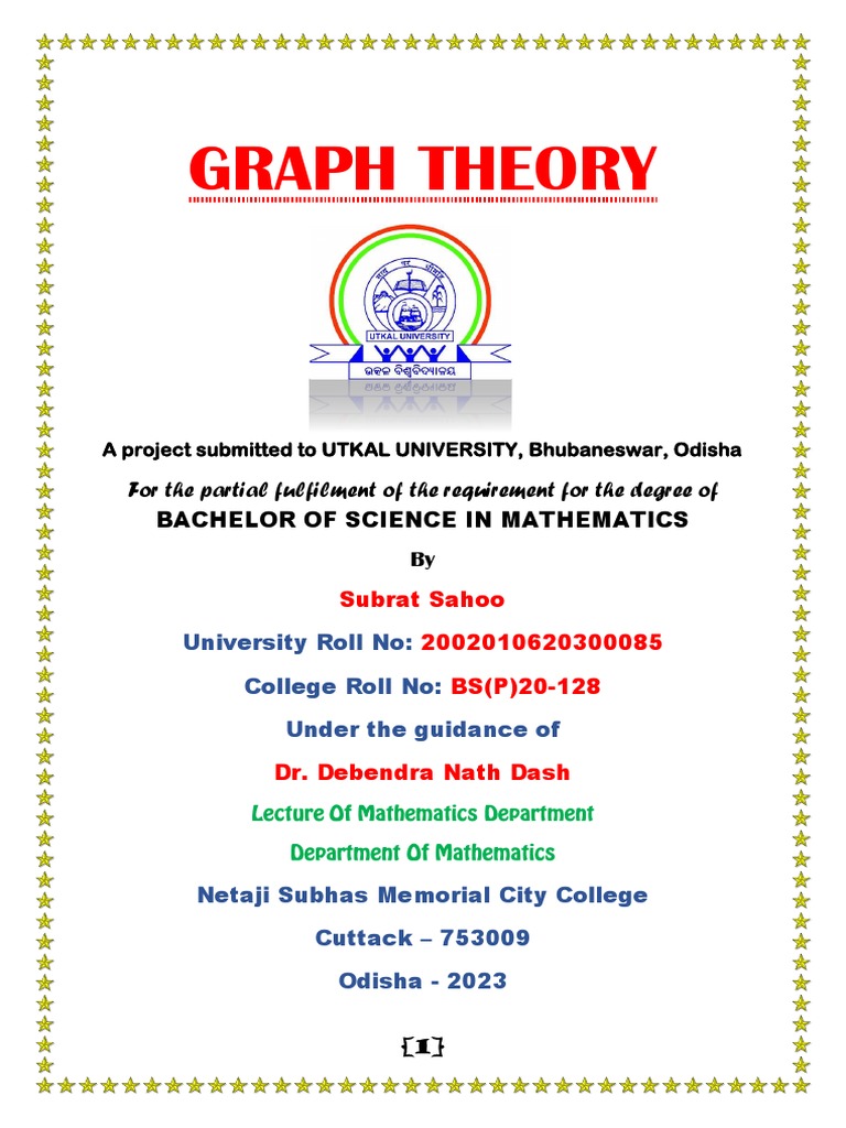 An In-Depth Exploration of Graph Theory Concepts in an Undergraduate ... An In-Depth Exploration of Graph Theory Concepts in an Undergraduate ...