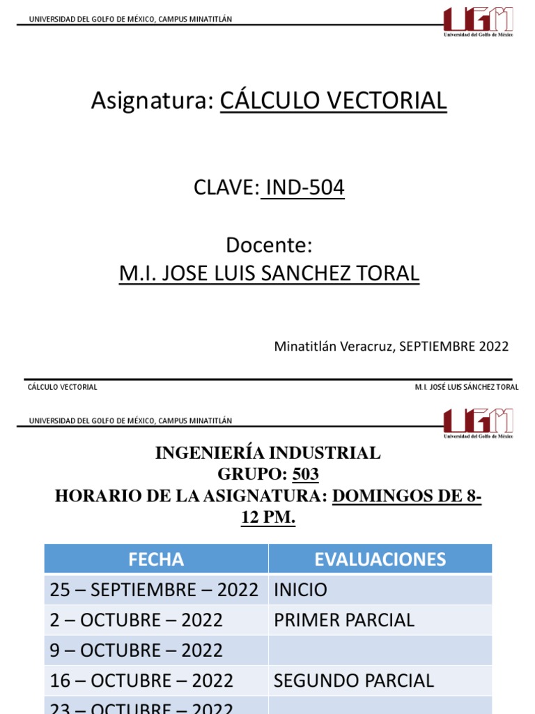 Calculo Vectorial Unidad 1 - Domingo PDF | PDF | Vector Euclidiano | Integral