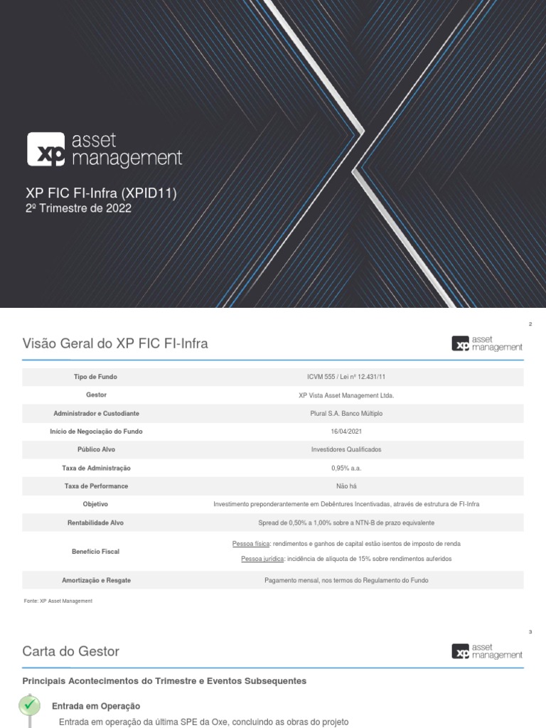 XPID - ApresentaÃ Ã o Trimestral 2T22 | PDF