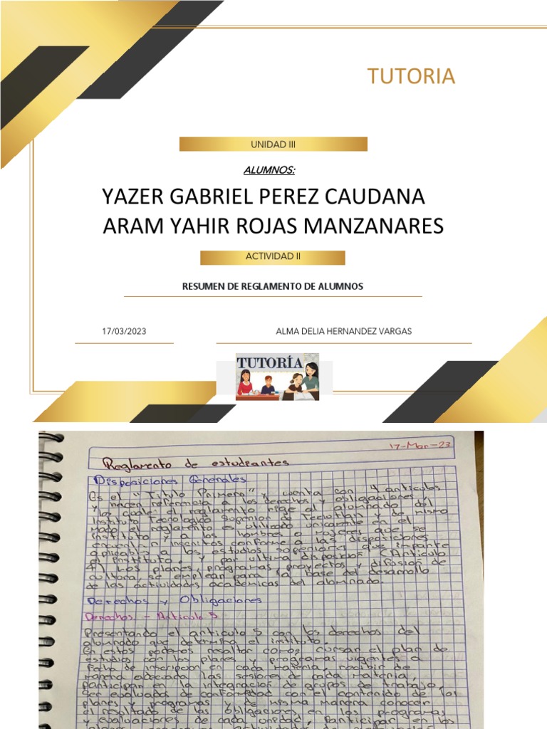 Reglamento de Alumnos por Yahir Rojas | PDF