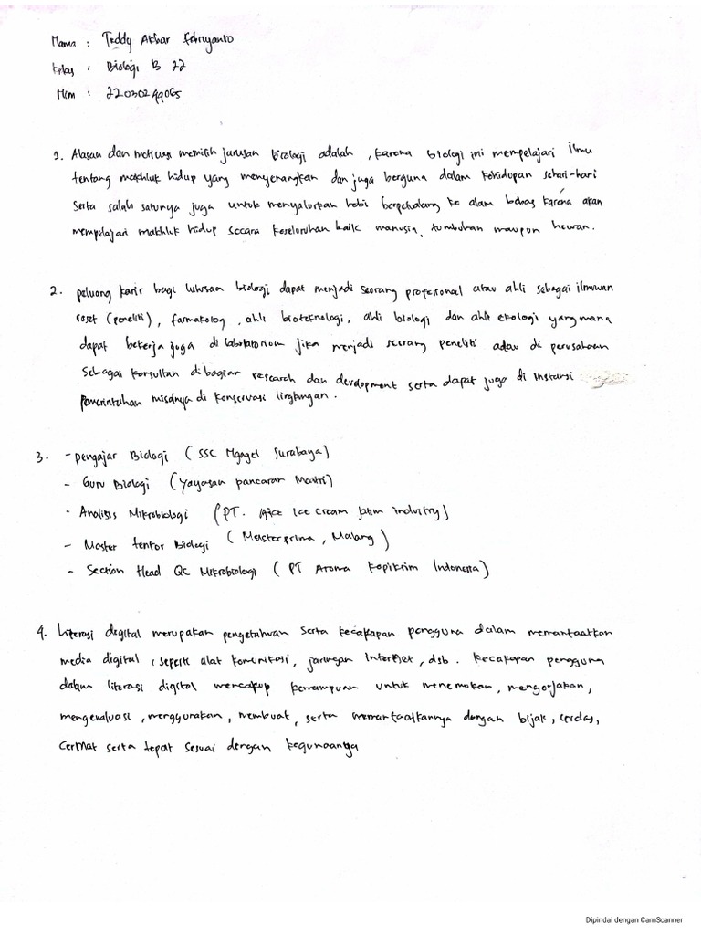 065 - Teddy Akbar Febriyanto - Tugas 1 | PDF