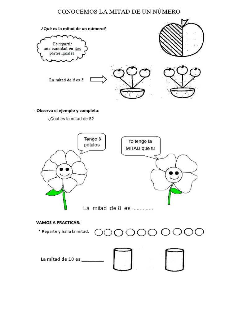 Conocemos La Mitad de Un Número | PDF