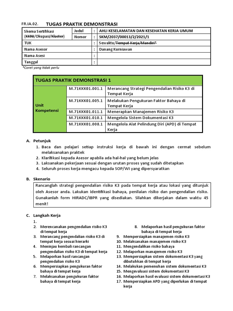 FR - Ia.02. Tugas Praktik Demonstrasi | PDF