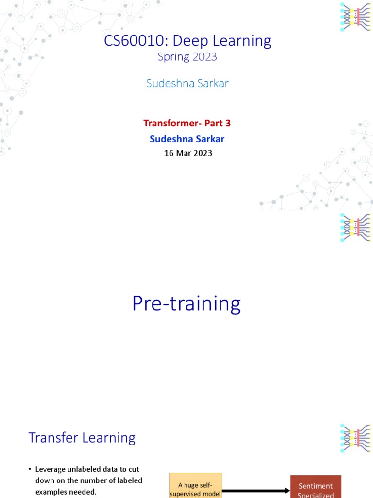 Deep Learning: Transformers & Pretraining | PDF | Cybernetics ...