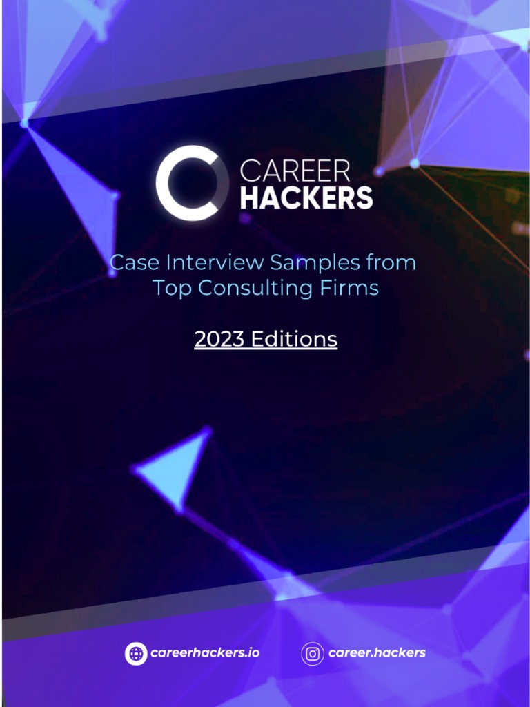 Case Interview Sample From Top Consulting Firms - 2023 Edition | PDF ...