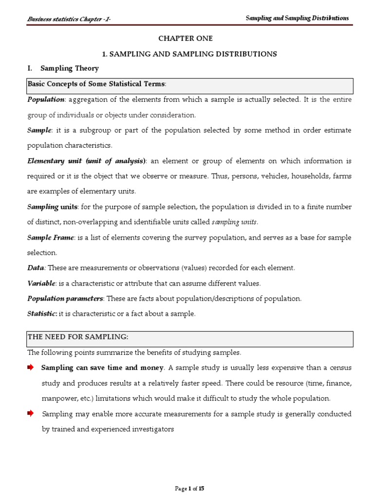 Sampling Distribution and Statistics | PDF | Standard Deviation | Probability Distribution