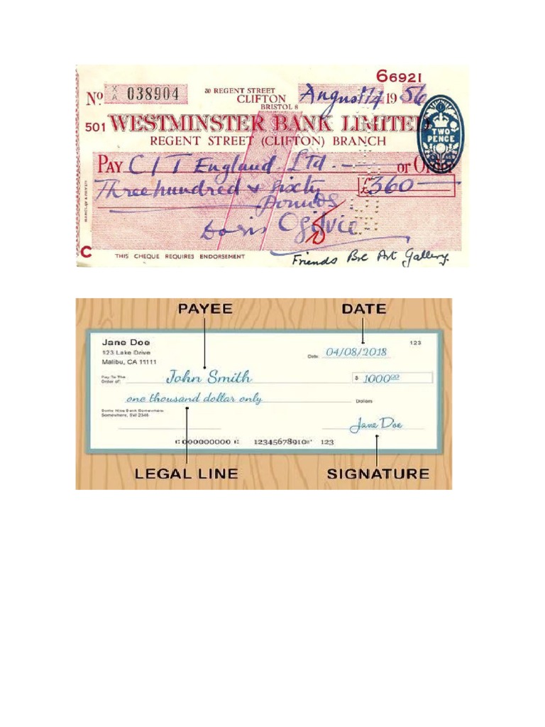 Que Es El Cheque No Negociable | PDF