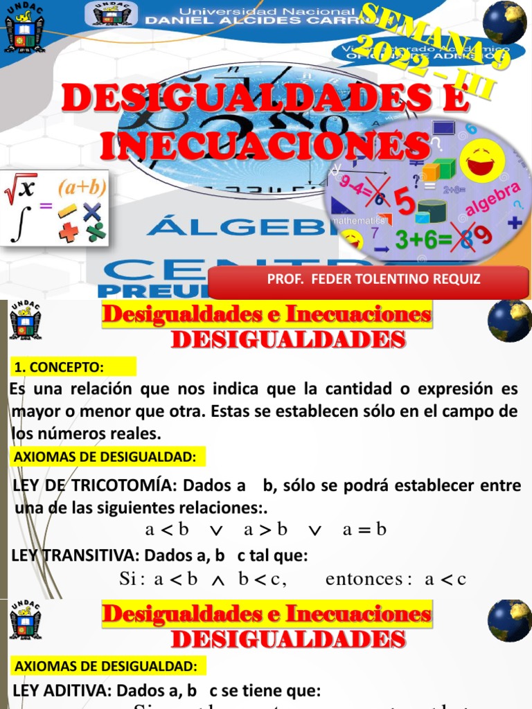 Desigualdades e Ine 3 | PDF | Intervalo (Matemáticas) | Desigualdad social