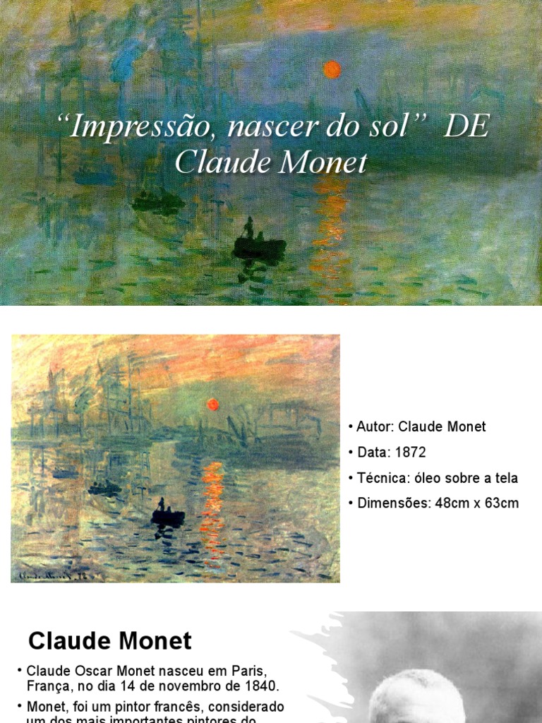 Impressão, Nascer Do Sol | PDF | Poesia | Estilo de vida